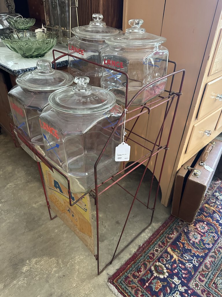 Vintage Lance Jars and Rack – Franklin's