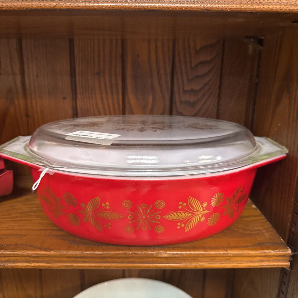 Pyrex Golden Poinsettia (Red) – Franklin's